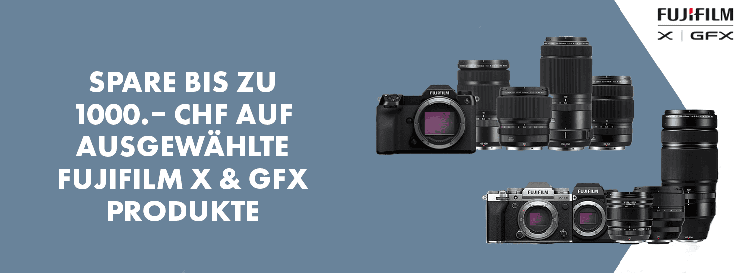 Fujifilm X- & GFX-Rabatte bis 31.3.2024